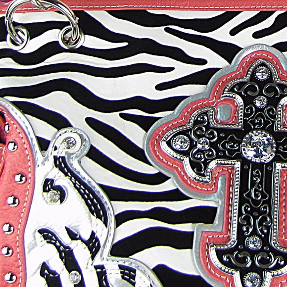 Unbranded | Bags | Concealed Carry Bag Hot Pink Zebra Rhinestone | Poshmark